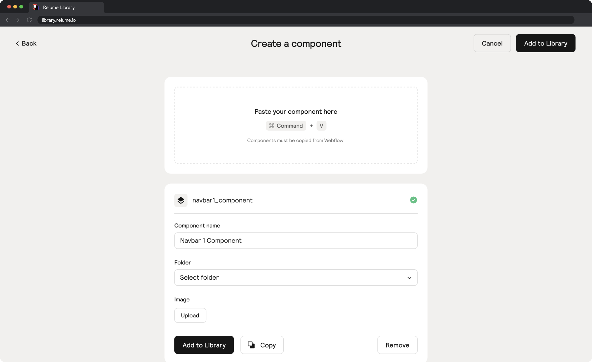 Relume — Create a Webflow Library | Libraries